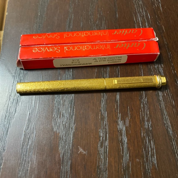 Cartier | Accessories | Cartier Gold Trinity Pen With 2 Refills | Poshmark